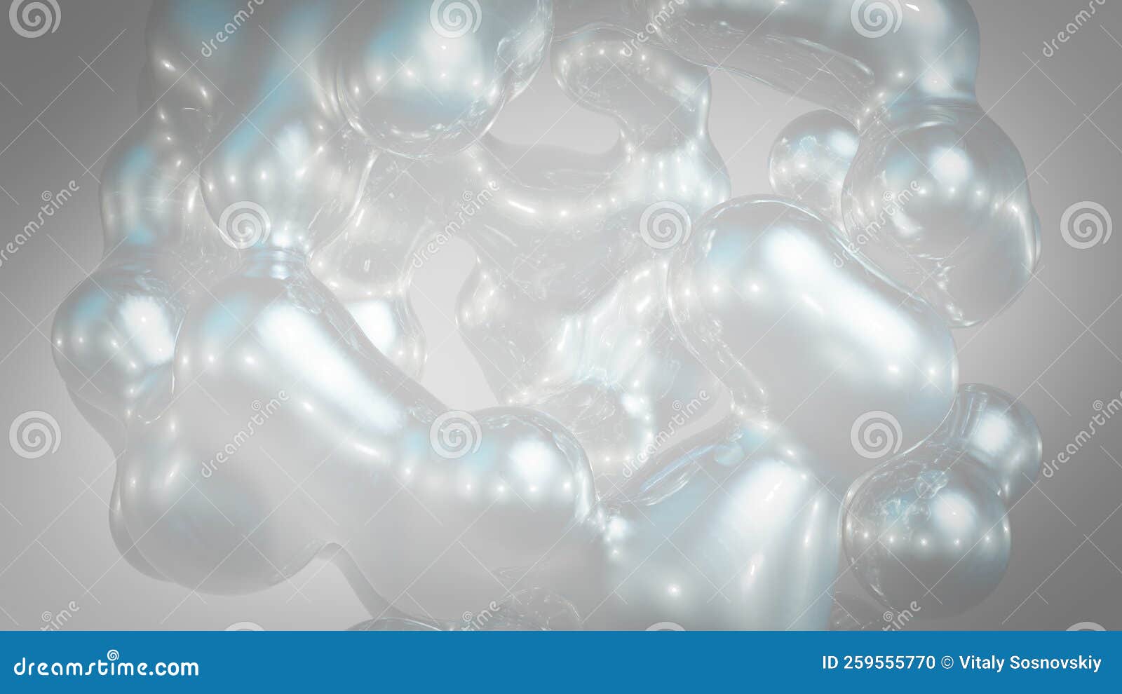 3D Rendering Abstract Artistic Surreal Object Based on Metabolic ...