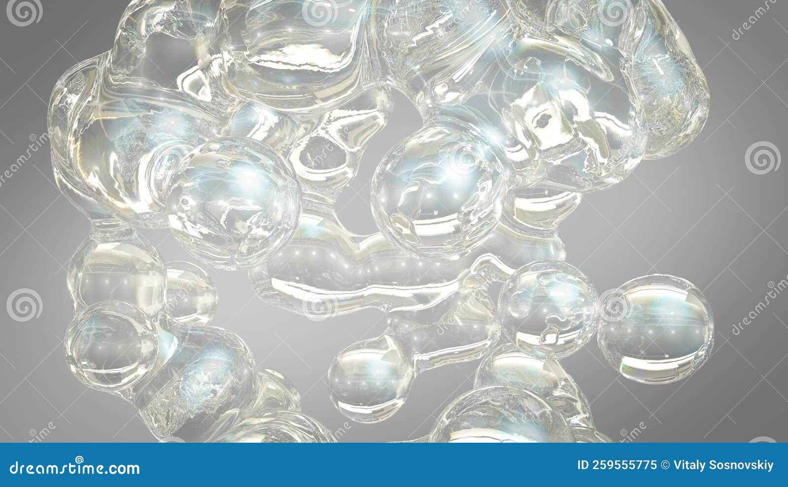 3D Rendering Abstract Artistic Surreal Object Based on Metabolic ...