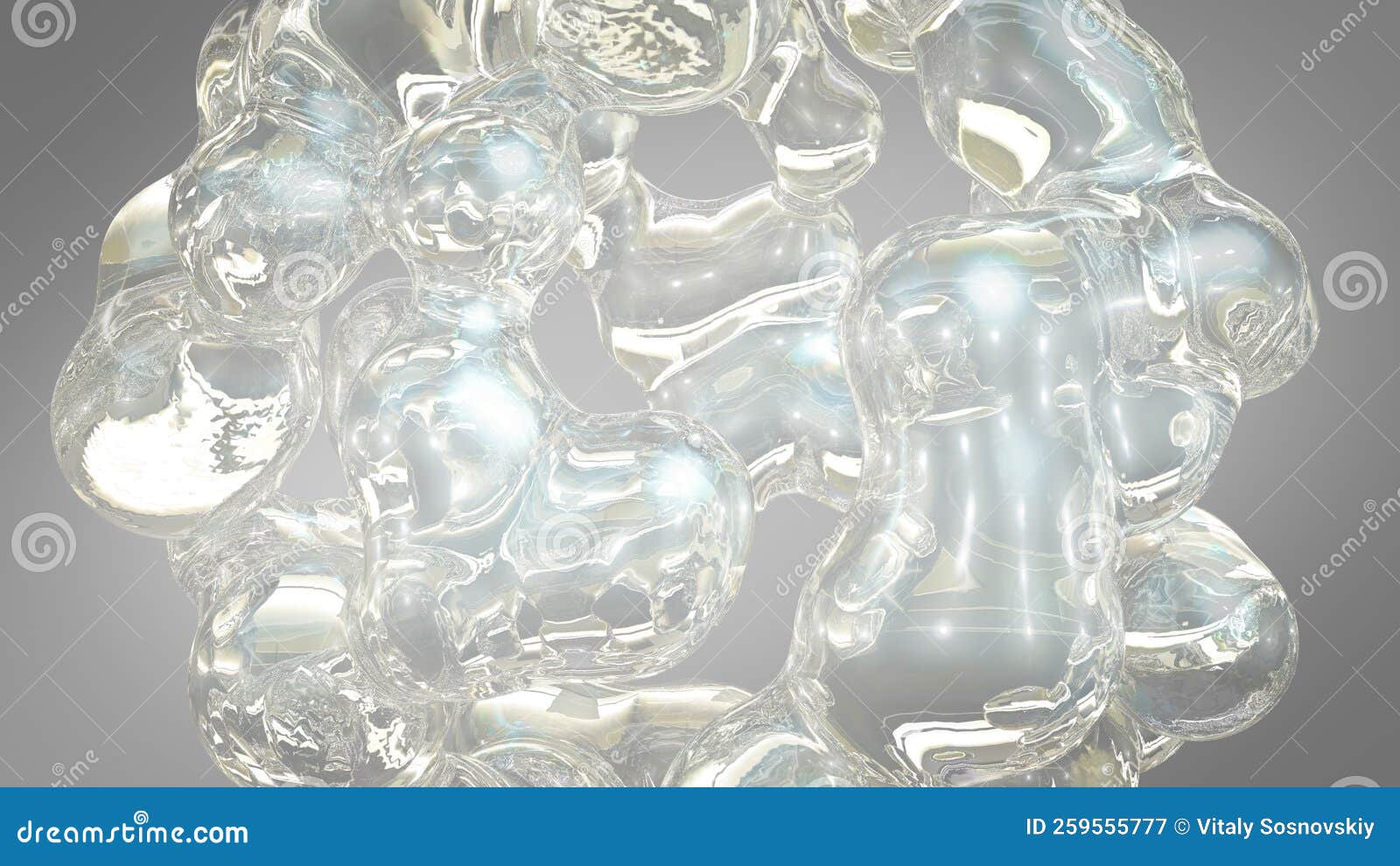 3D Rendering Abstract Artistic Surreal Object Based on Metabolic ...