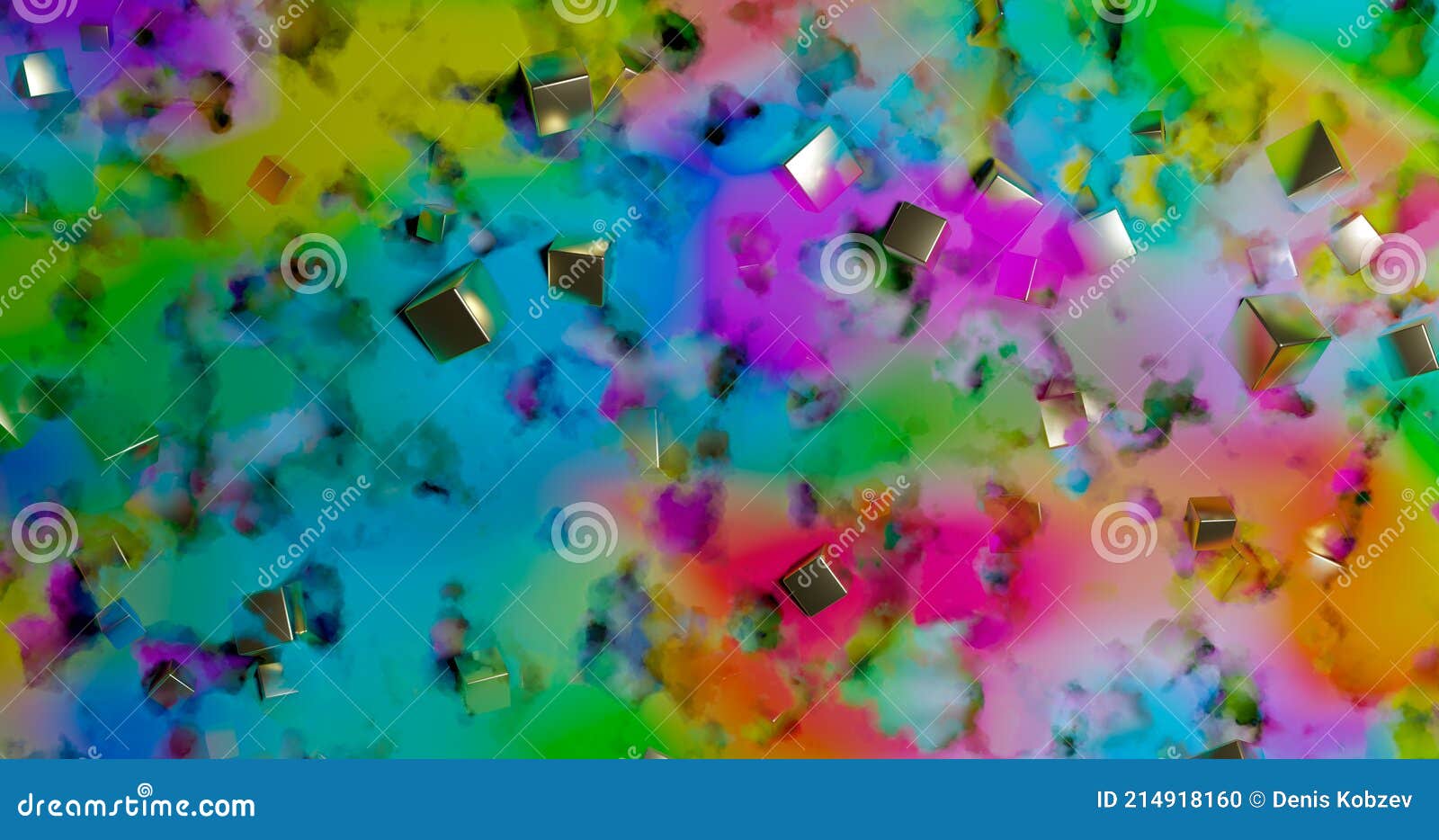3d Rendering. Abstract Background. an Illustration of Multi-colored ...