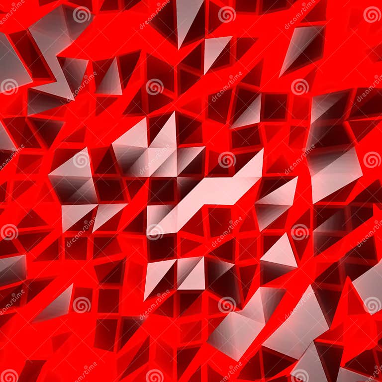3D Rendering Abstract Background in Red Stock Illustration ...