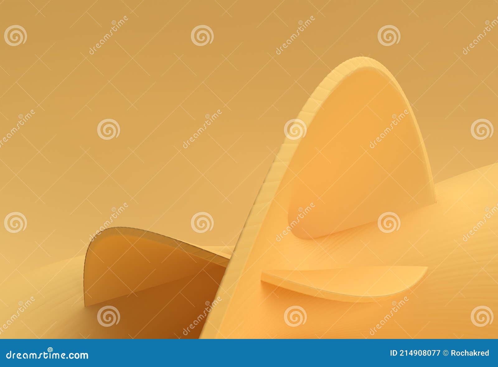 3D Rendering Abstract Background with Wave Line. Creative Architectural ...