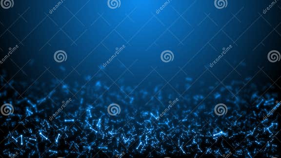 3D Rendering of Abstract Binary Computer Circuit Data Background with Depth of Field DOF Blur ...