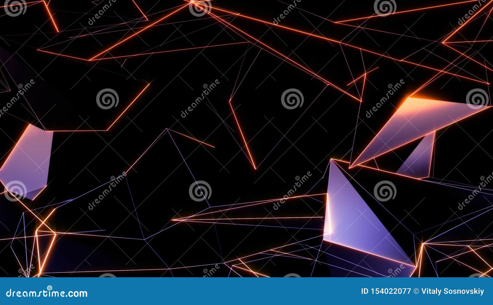 3D Rendering Background of Abstract Geometric Triangles Stock ...
