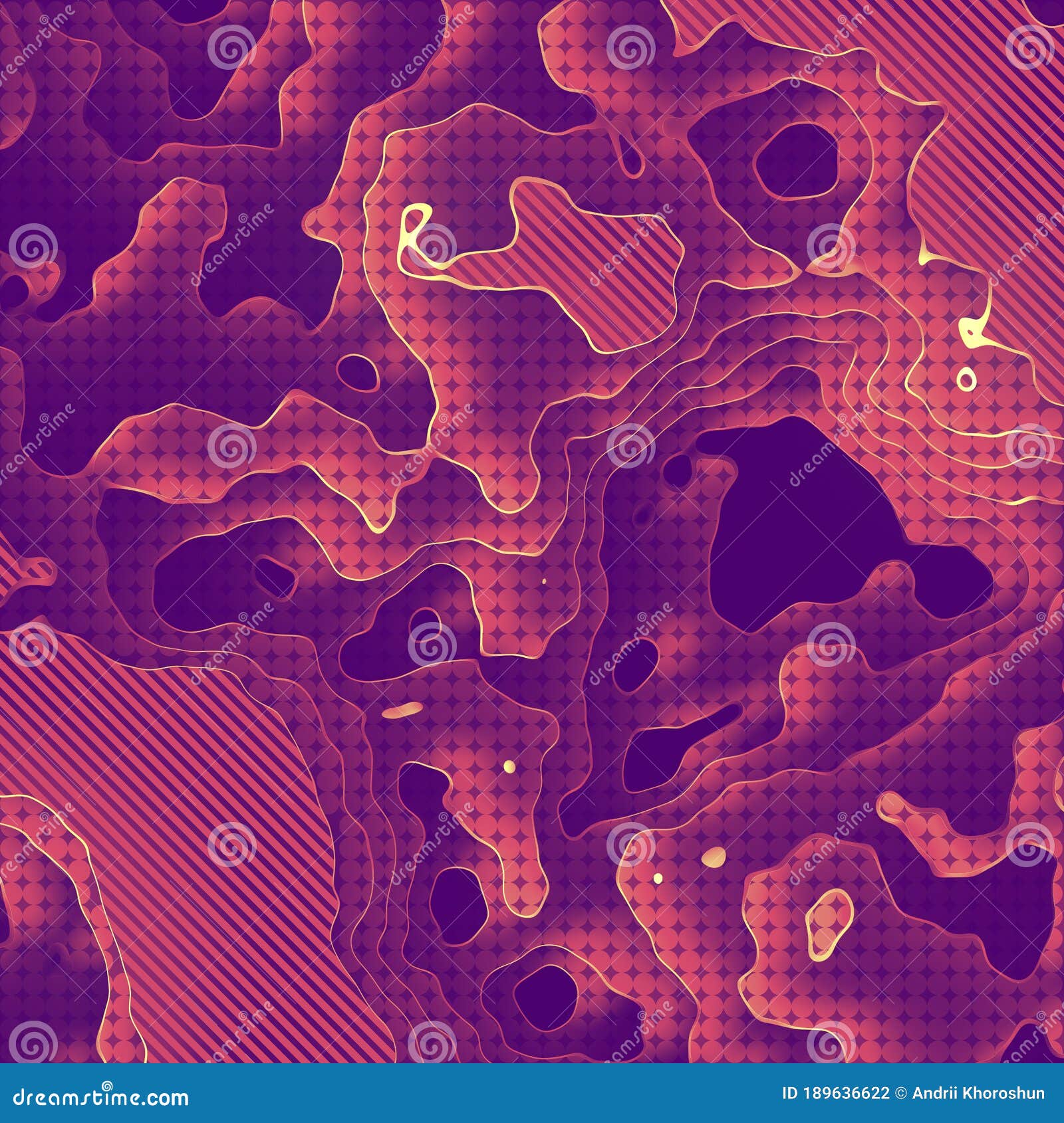 3d Rendering Abstract Colorful Background Topography Levels Colored ...