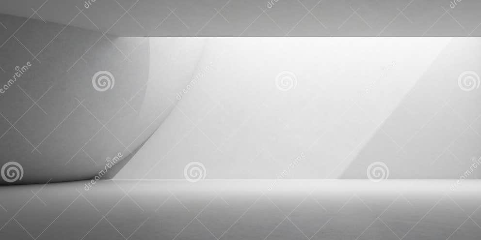 3d Rendering of Abstract Concrete with Light Cast the Shadow on Sphere ...