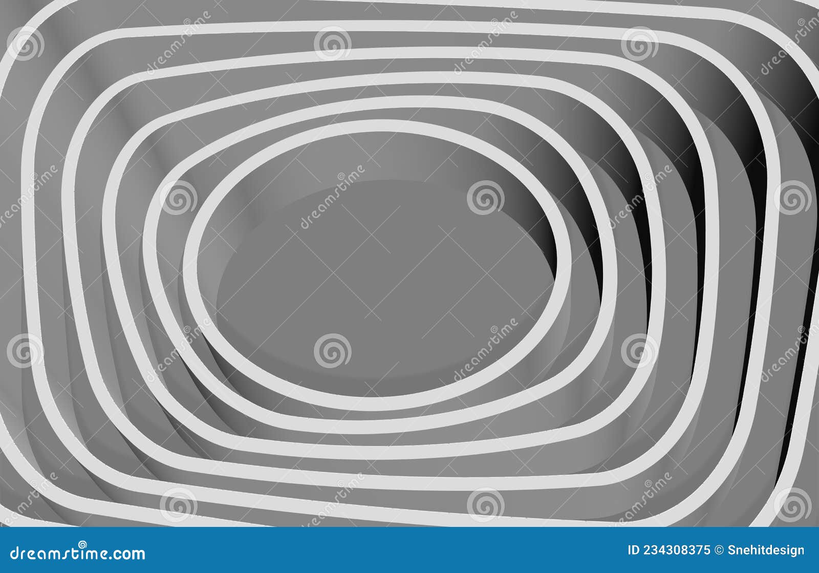 3D Rendering of Abstract Contour Background Stock Illustration ...