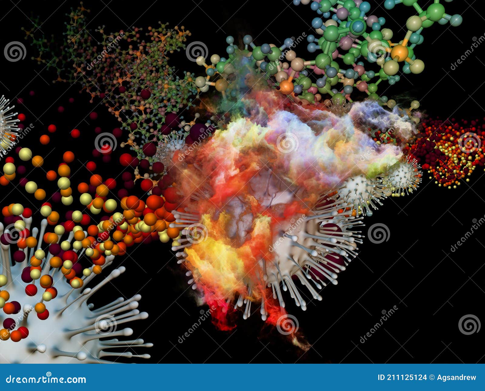 Viral Reality stock illustration. Illustration of microorganism - 211125124