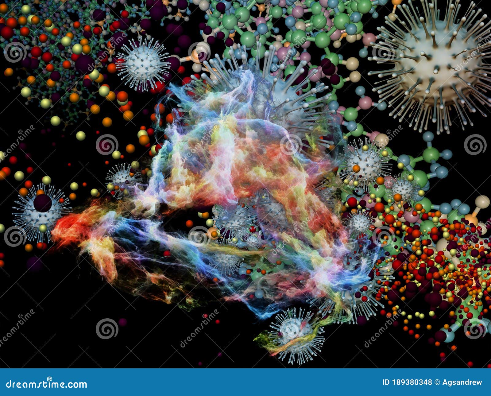 Viral Reality stock illustration. Illustration of chemistry - 189380348
