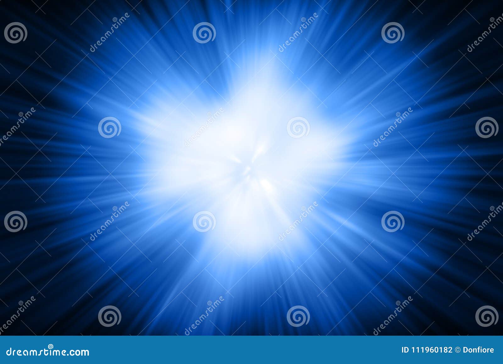 3D Rendering, Abstract Cosmic Explosion Shockwave Blue Energy on Stock ...