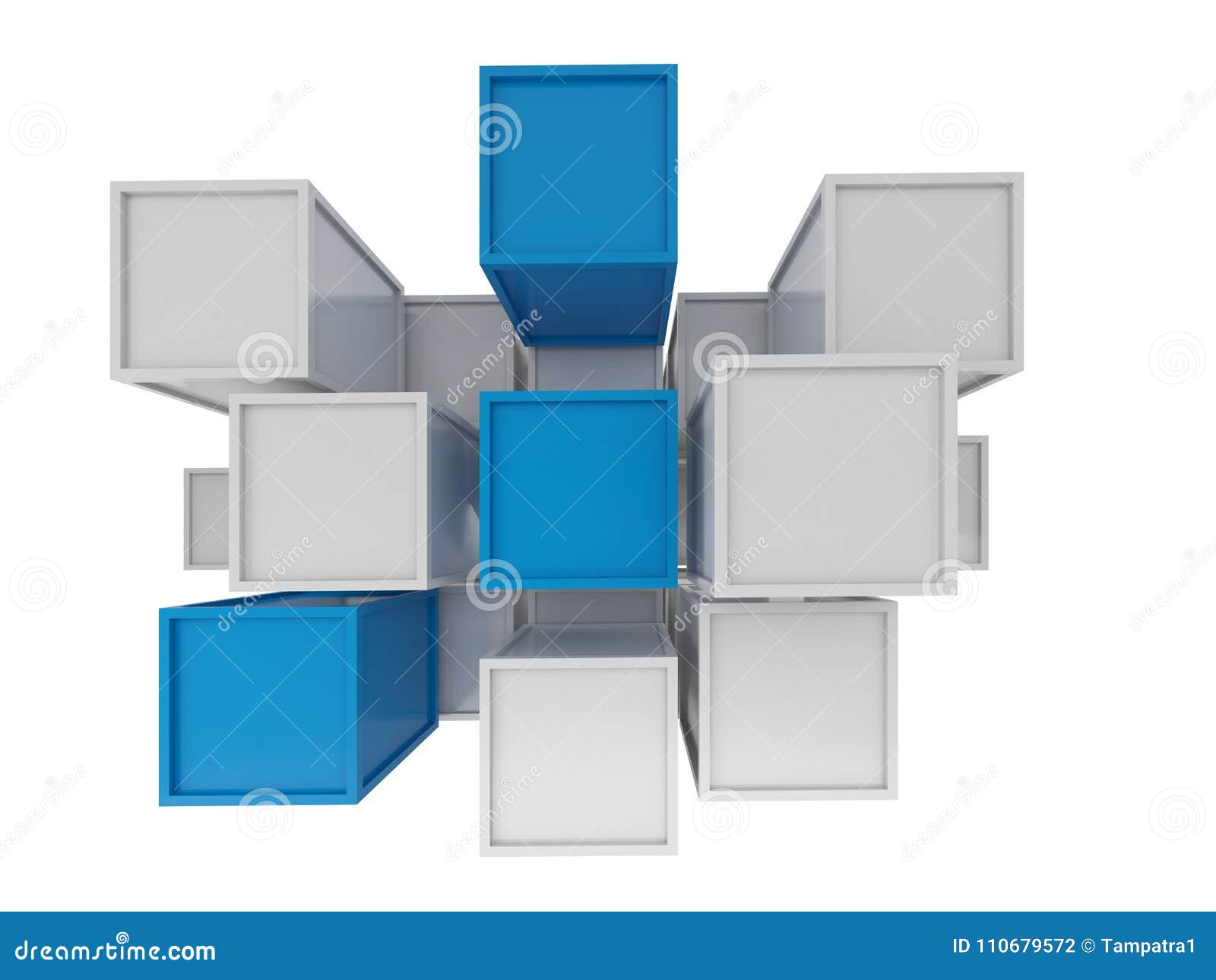 3d Rendering Of Abstract Cube Technology Background Stock Illustration Illustration Of Cube