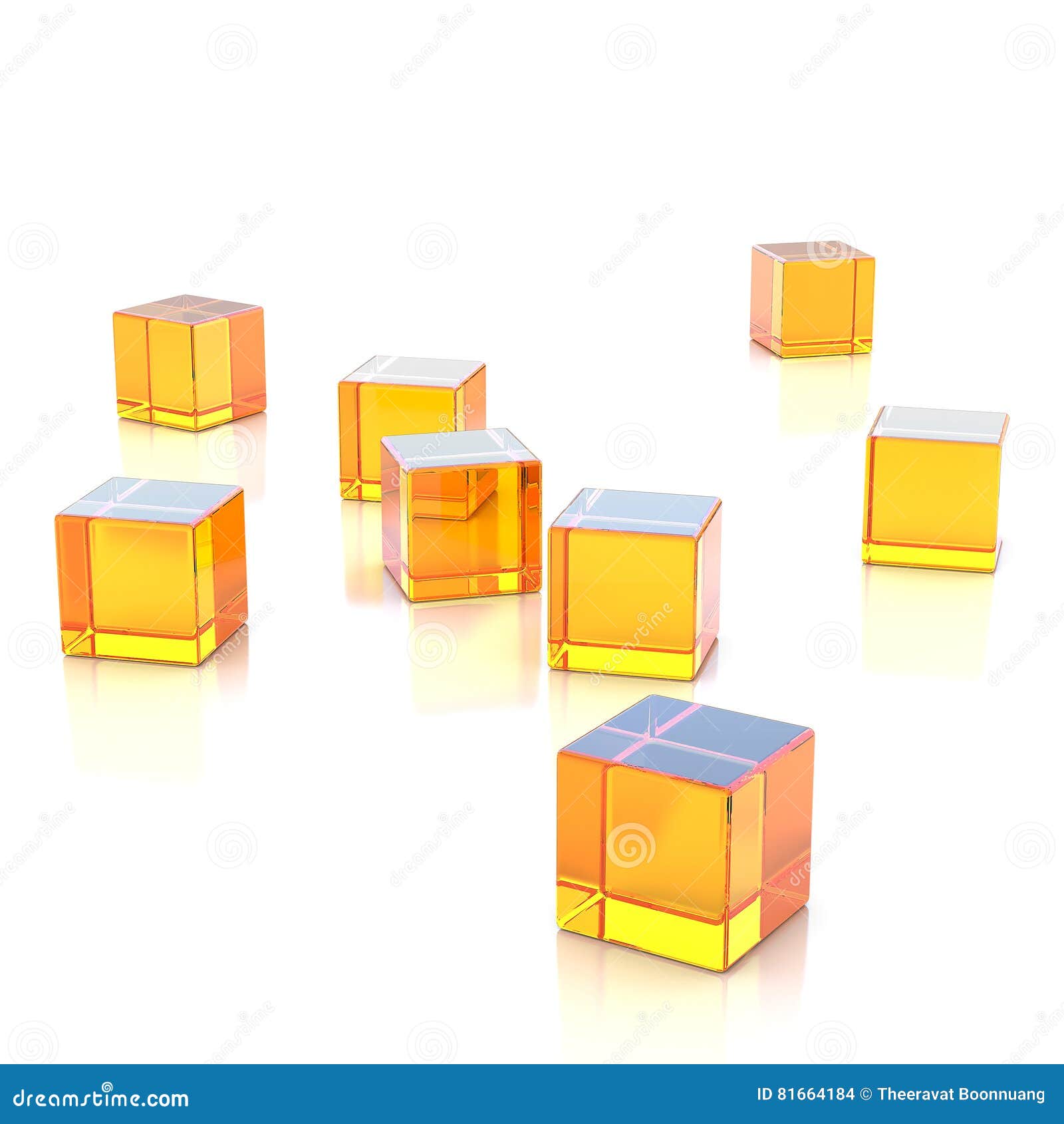 Orange Cubic Professional Abstract Background Royalty-Free Stock ...