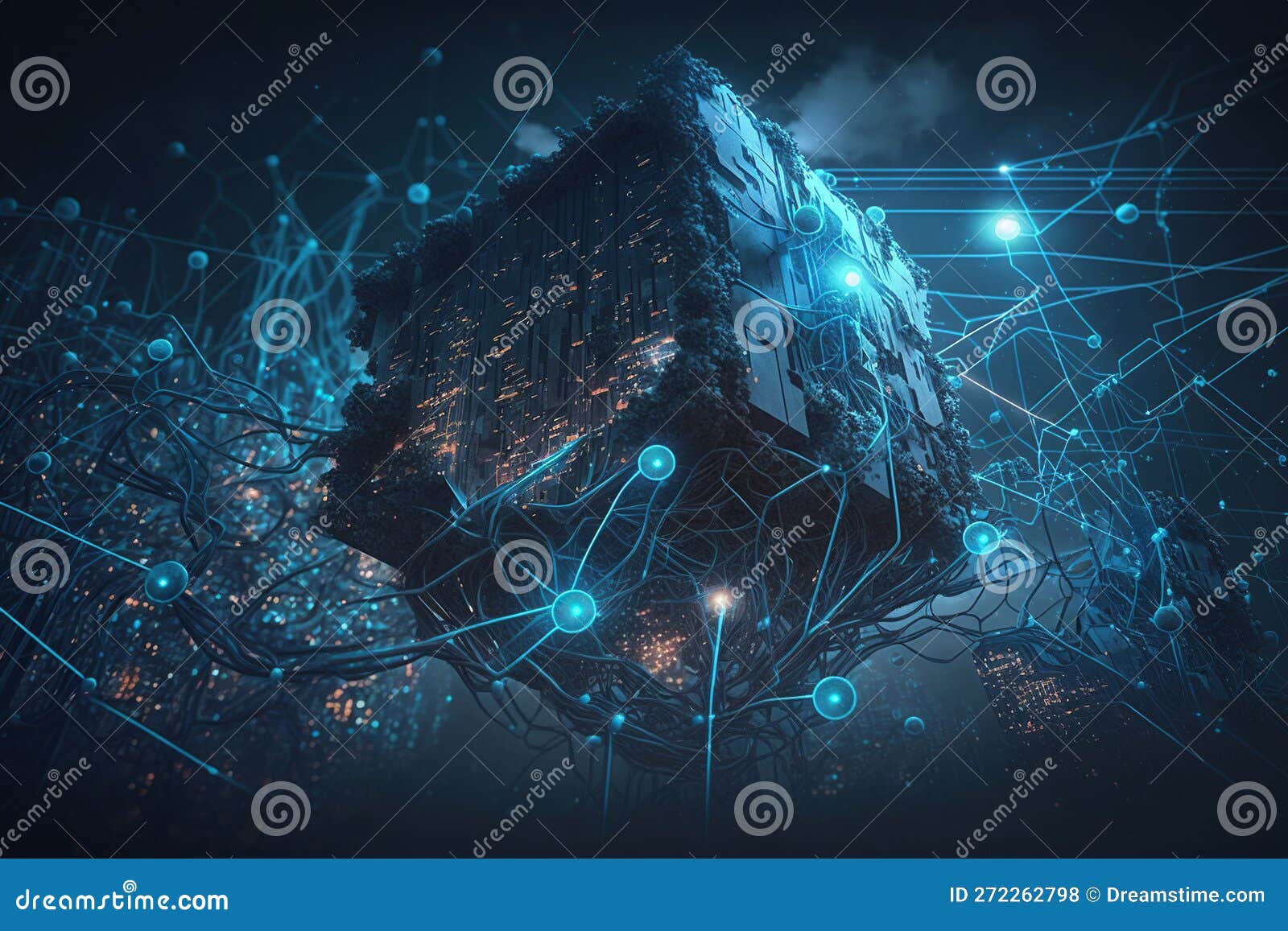 3D Rendering of Abstract Fast Moving Lines. Generative Ai Stock ...