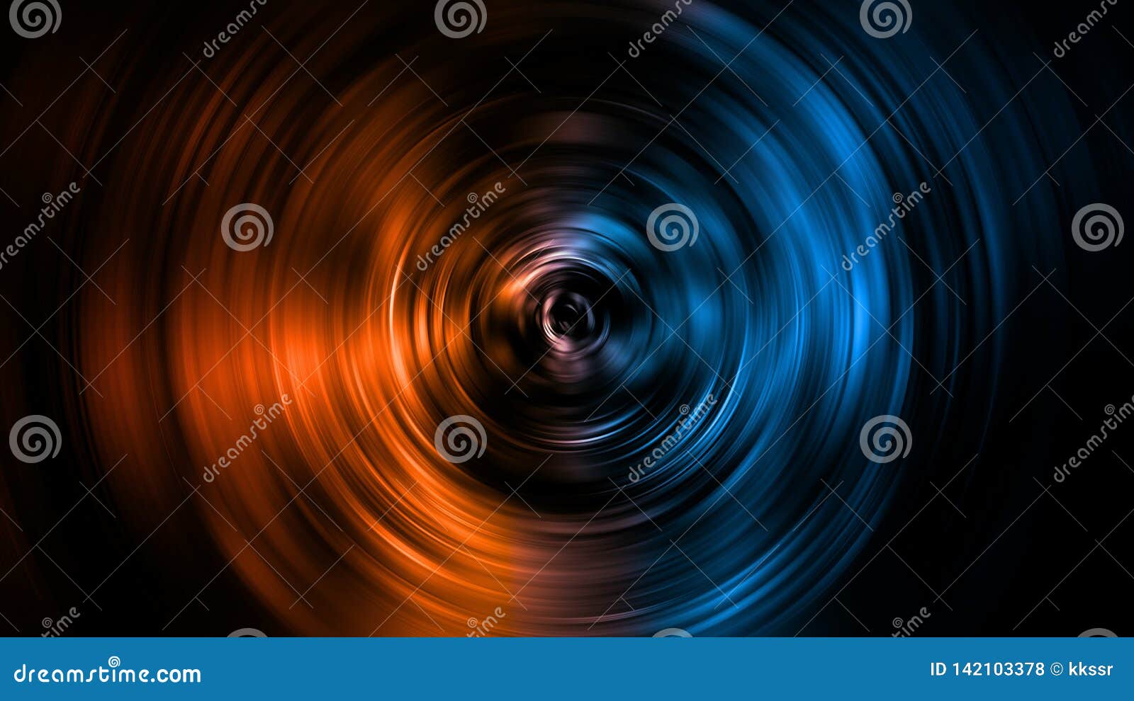 3D Rendering of Abstract Fire and Ice Circular Element Against Vs Each ...