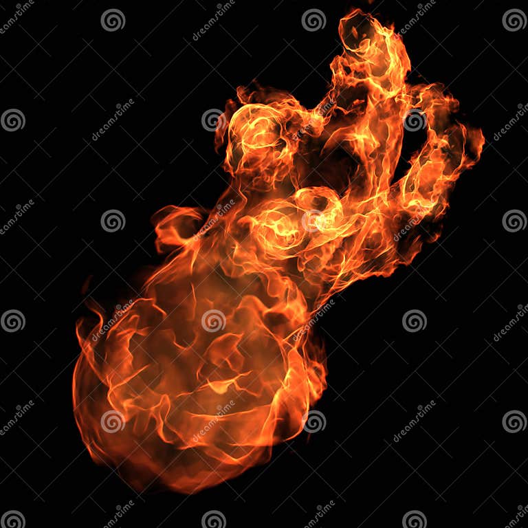 3D Rendering of an Abstract Free Form Hot Plasma Fire Flame Stock ...