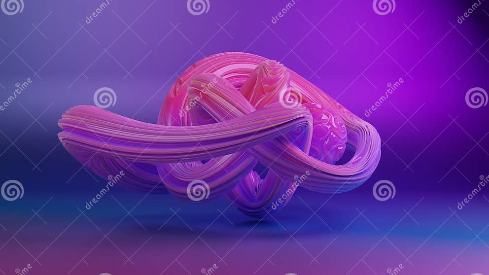 3d Rendering of an Abstract Gradient Background and a Fantastic Elegant ...
