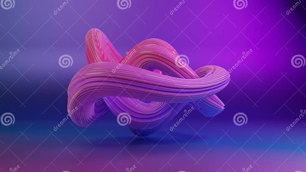 3d Rendering of an Abstract Gradient Background and a Fantastic Elegant ...