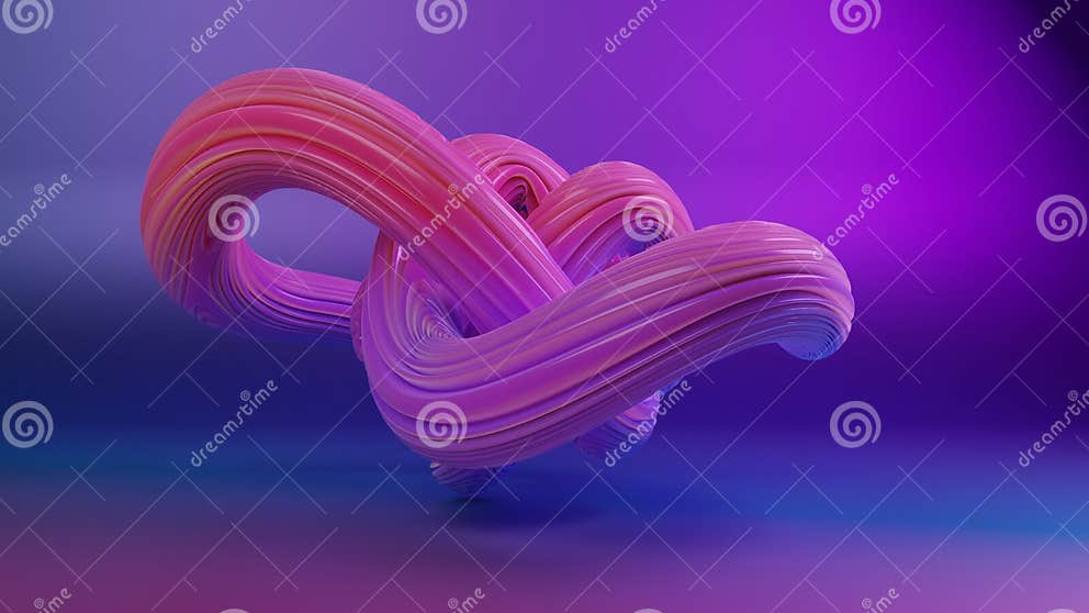 3d Rendering of an Abstract Gradient Background and a Fantastic Elegant ...