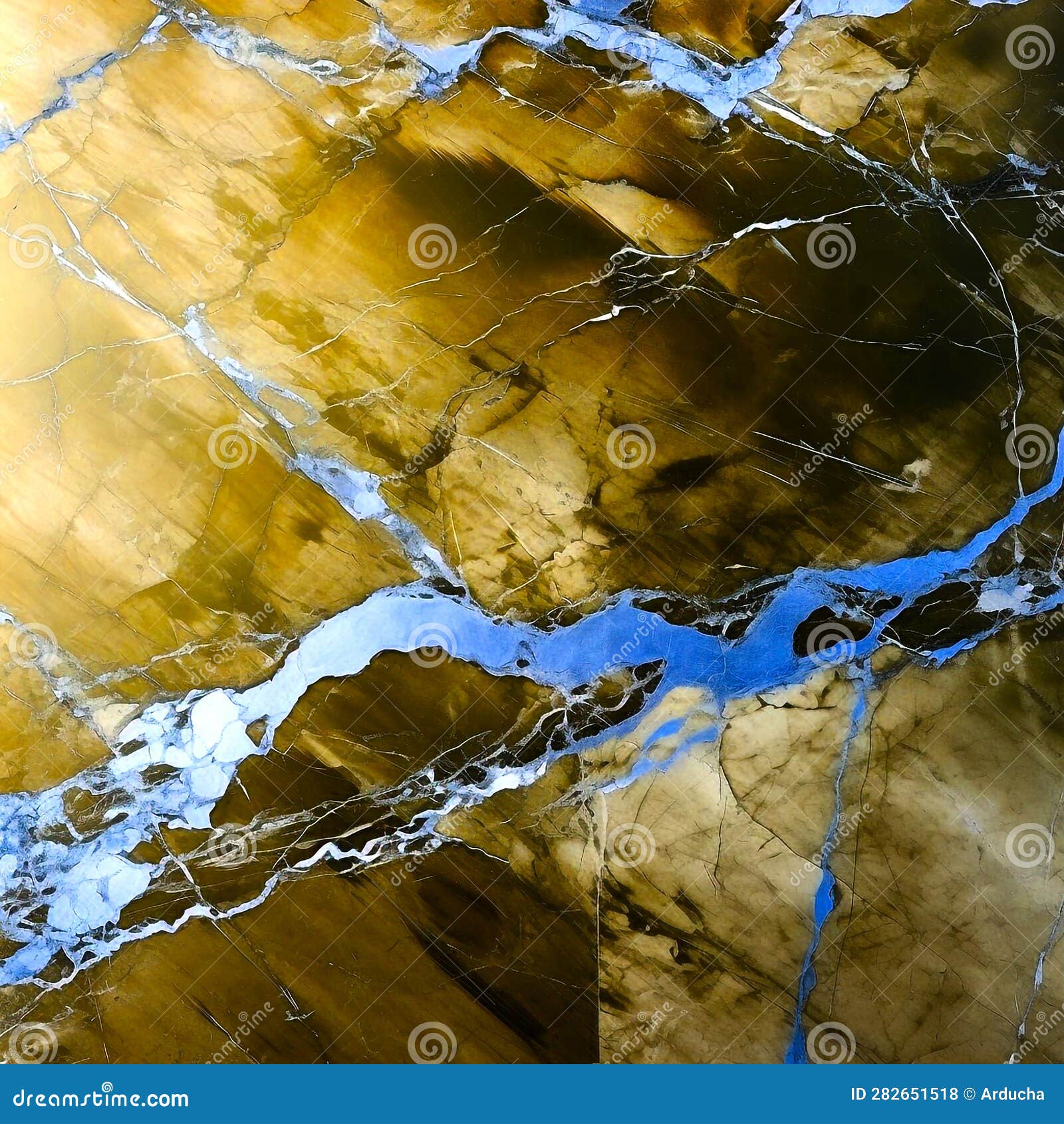 3D Rendering Abstract Marble Drawings Inside an Illuminated Gypsum ...