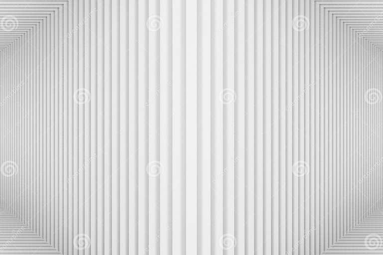 3d Rendering. Abstract Minimal White Bars Stack Wall Background. Stock ...
