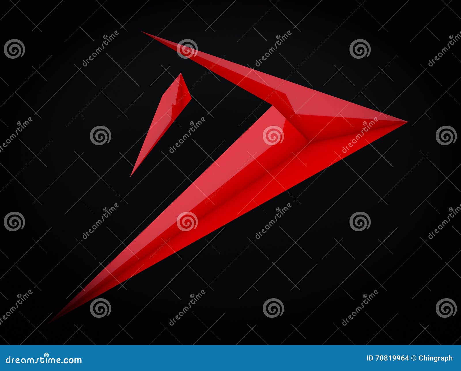 3D Rendering of Abstract Modern Abyss Shape Background Stock ...
