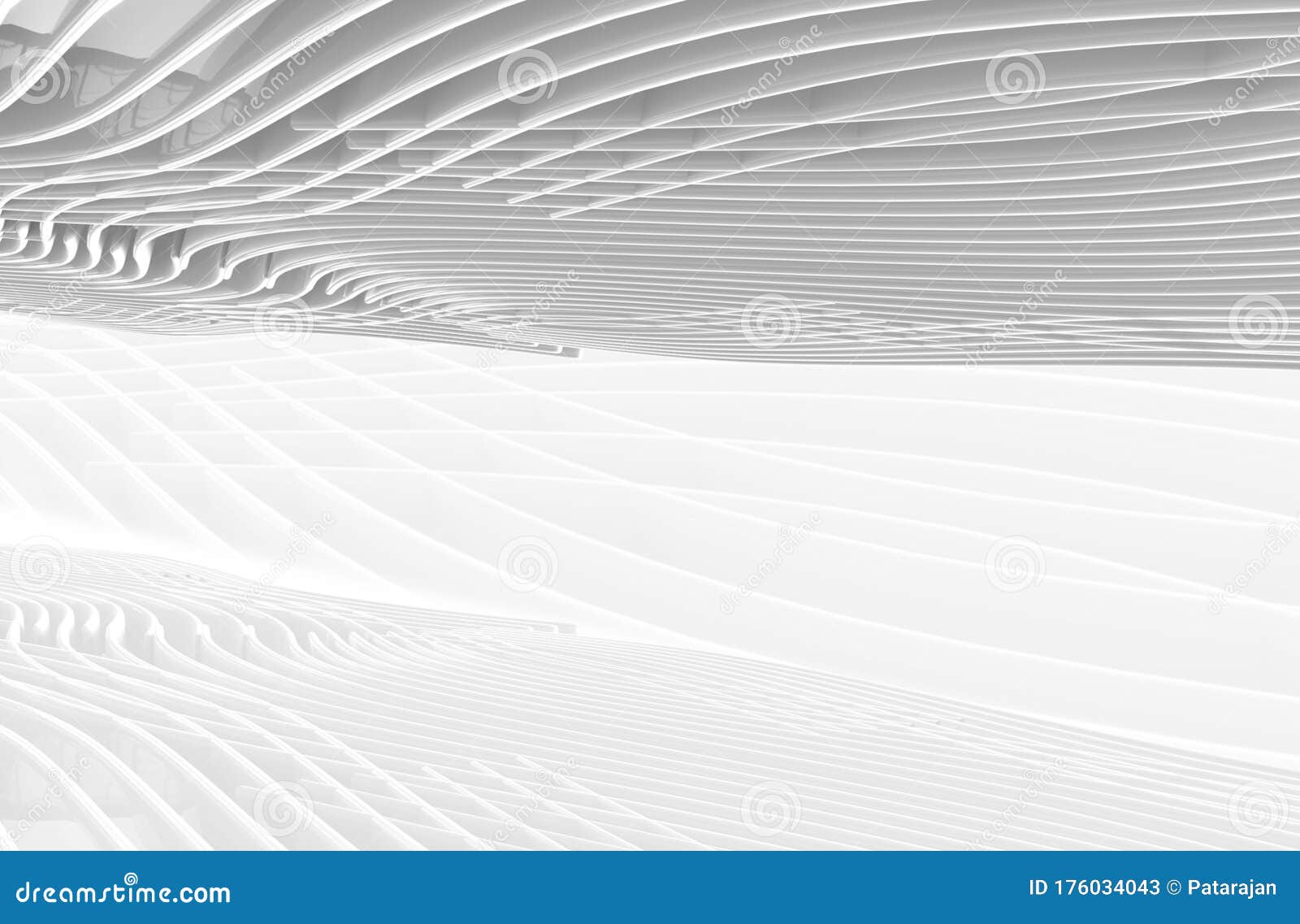 3d Rendering. Abstract Modern Gray Curve Panels Pattern Background ...