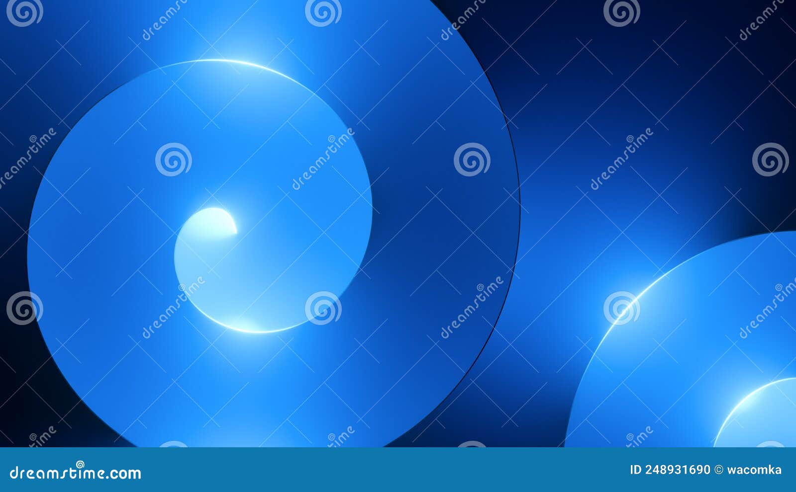3d Rendering, Abstract Modern Minimal Wallpaper with Spiral Helix Shape ...