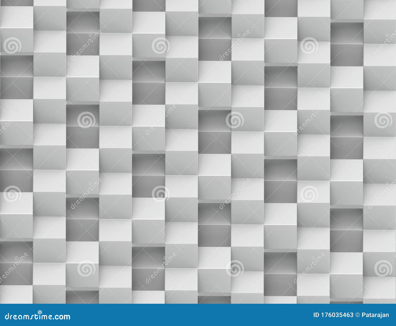 3d Rendering. Abstract Modern Random Square Cube Boxes Wall Background ...