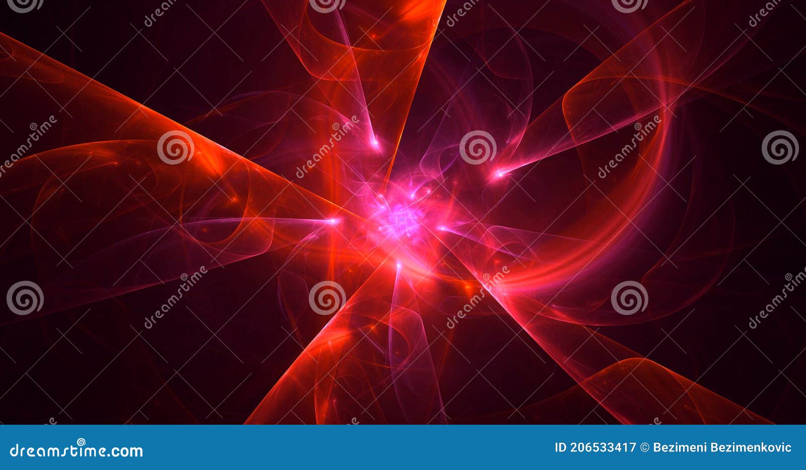 3D Rendering Abstract Multicolor Fractal Light Background Stock ...
