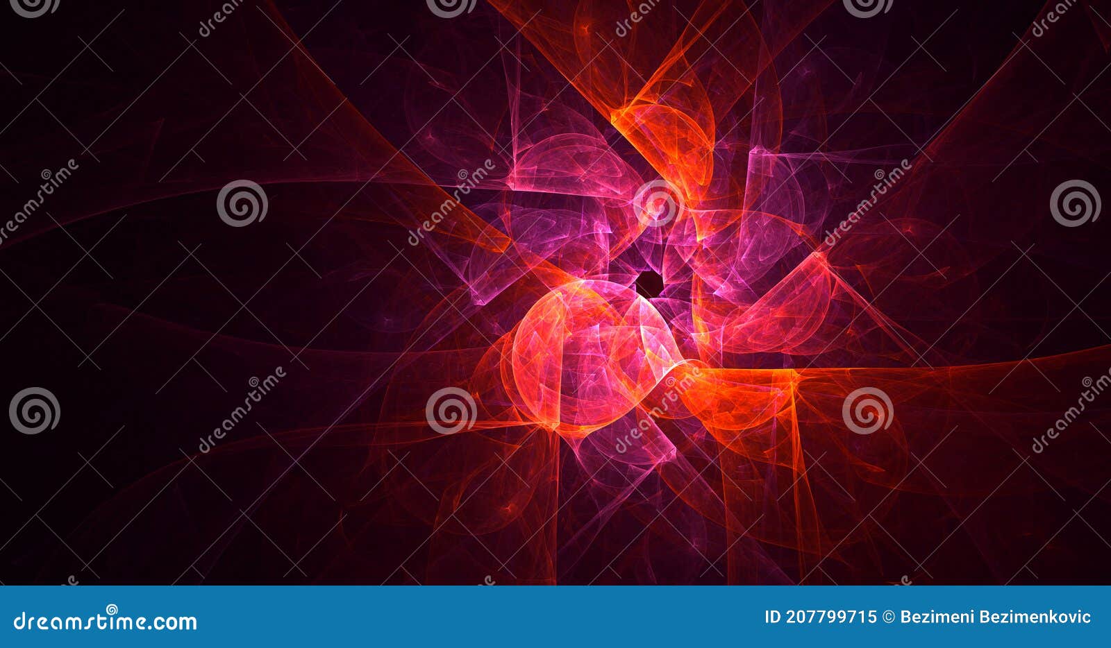 3D Rendering Abstract Multicolor Fractal Light Background Stock ...