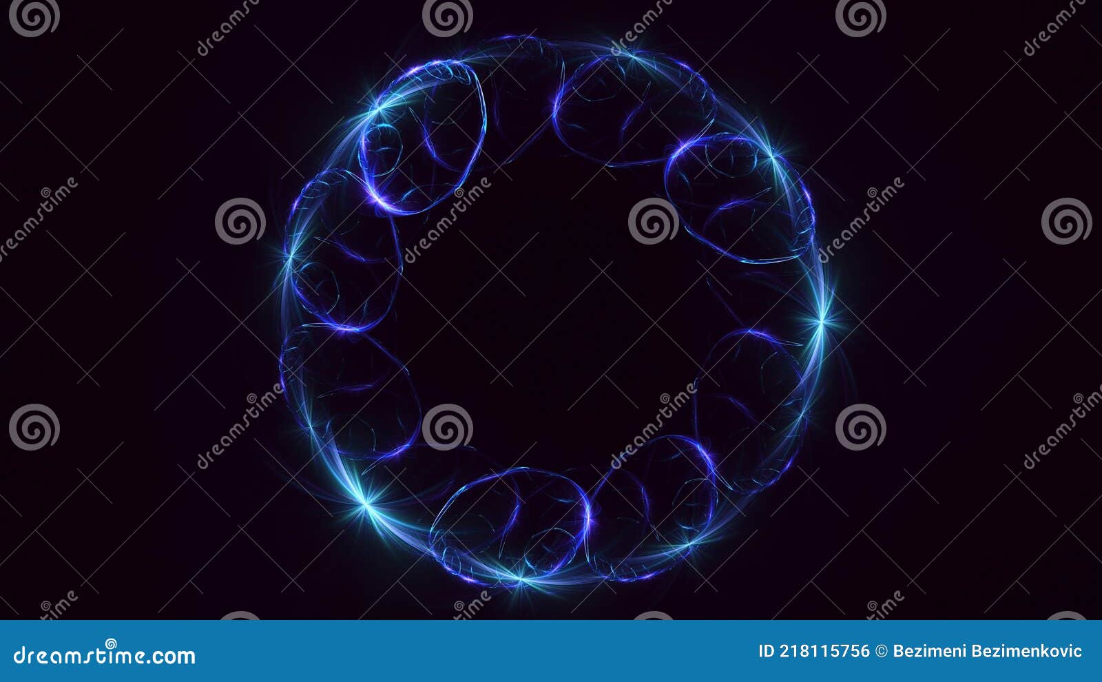 3D Rendering Abstract Multicolor Fractal Light Background Stock ...