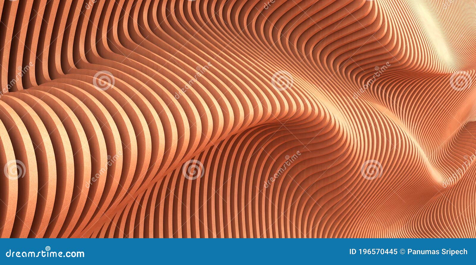 3D Rendering of Abstract Parametric Pattern Stock Illustration ...