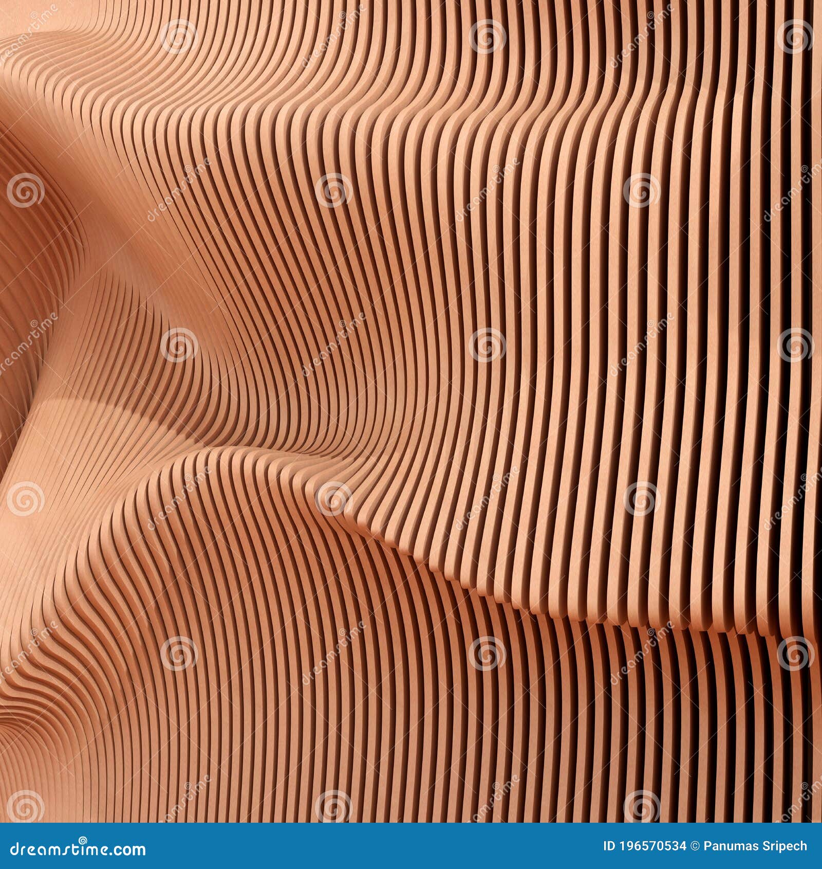 3D Rendering of Abstract Parametric Pattern Stock Illustration ...