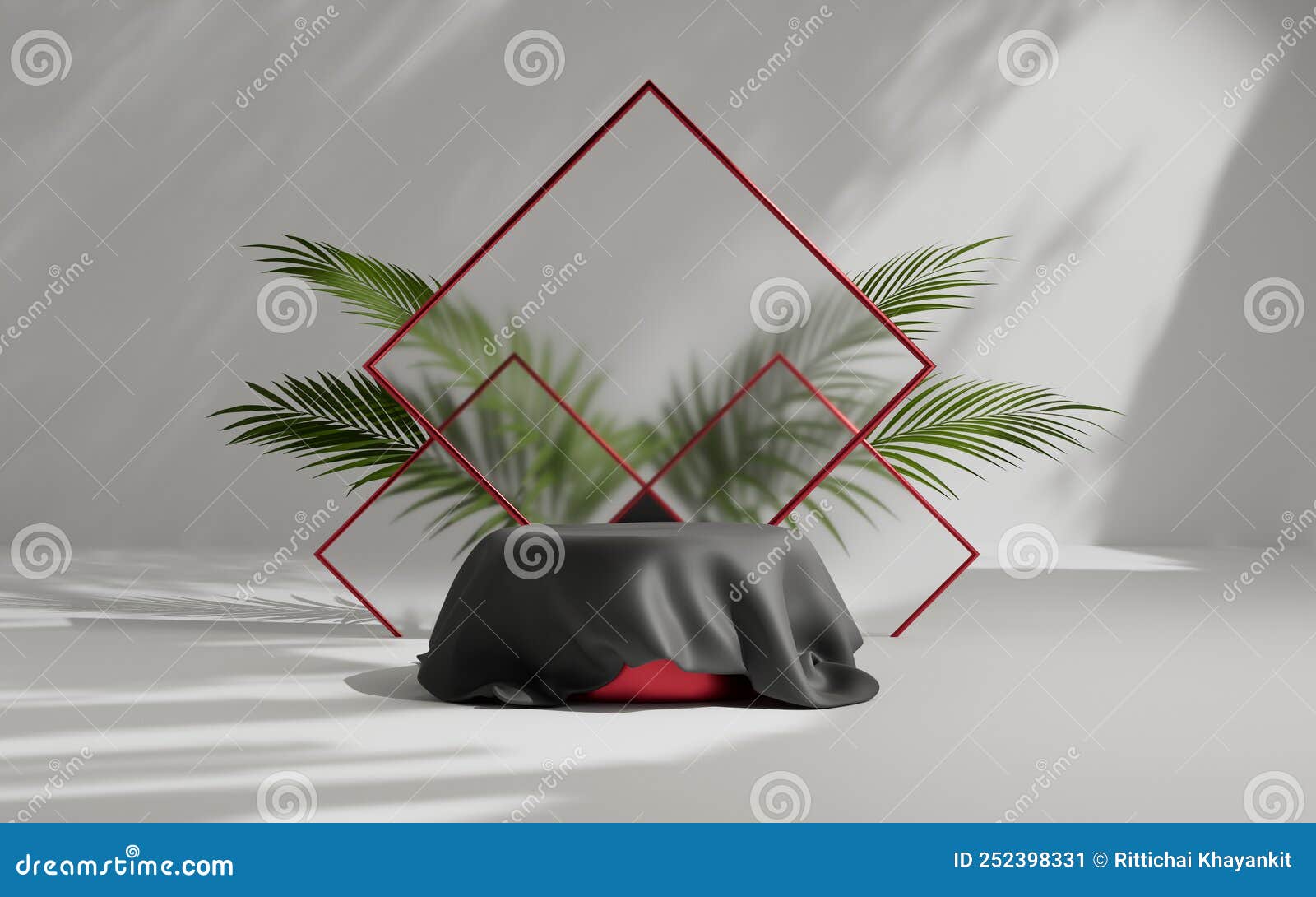 3d Rendering Abstract Platform Podium Product Presentation Backdrop ...