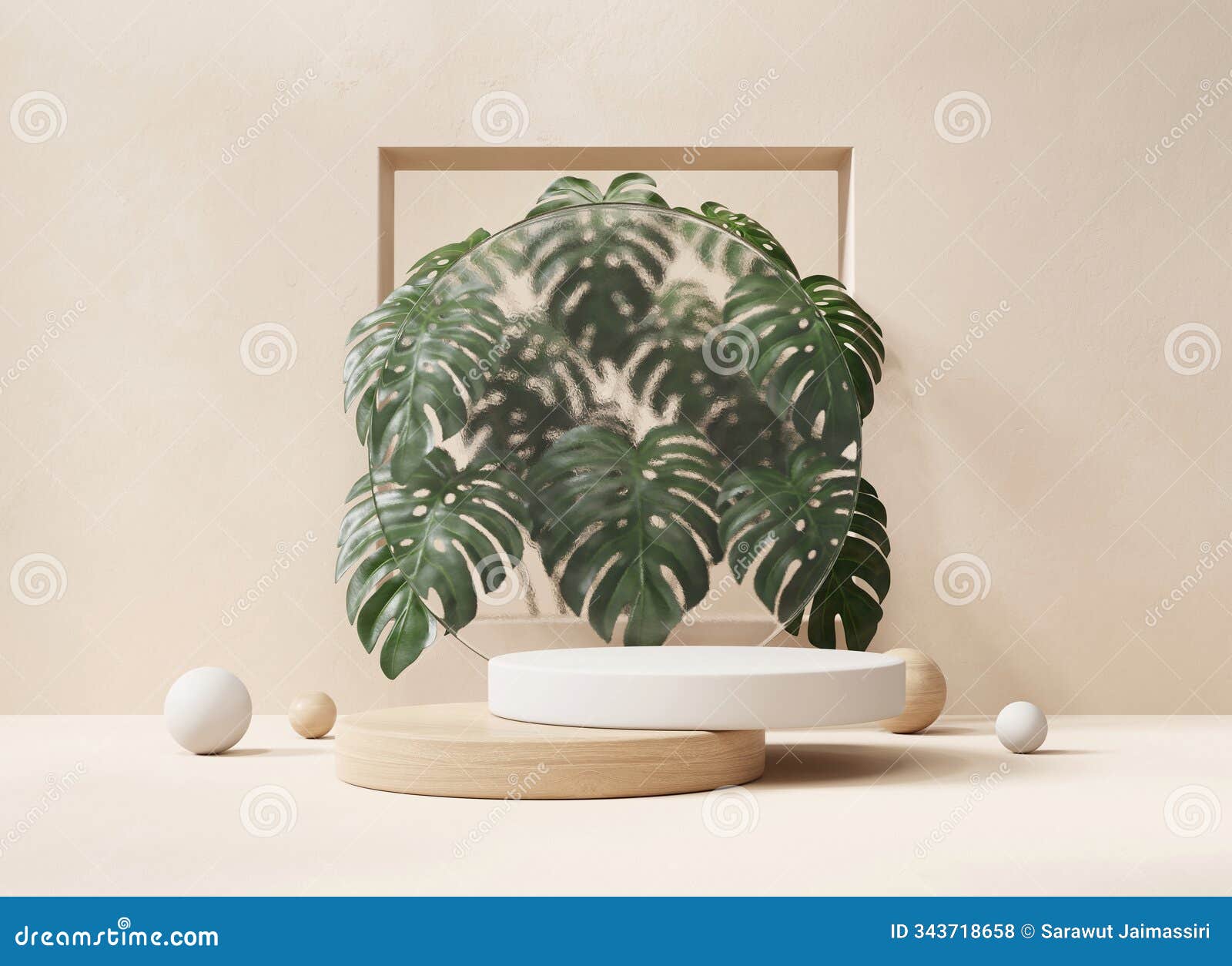 Abstract Platform For Show Beauty Cosmetic Minimal Style With Pastel ...