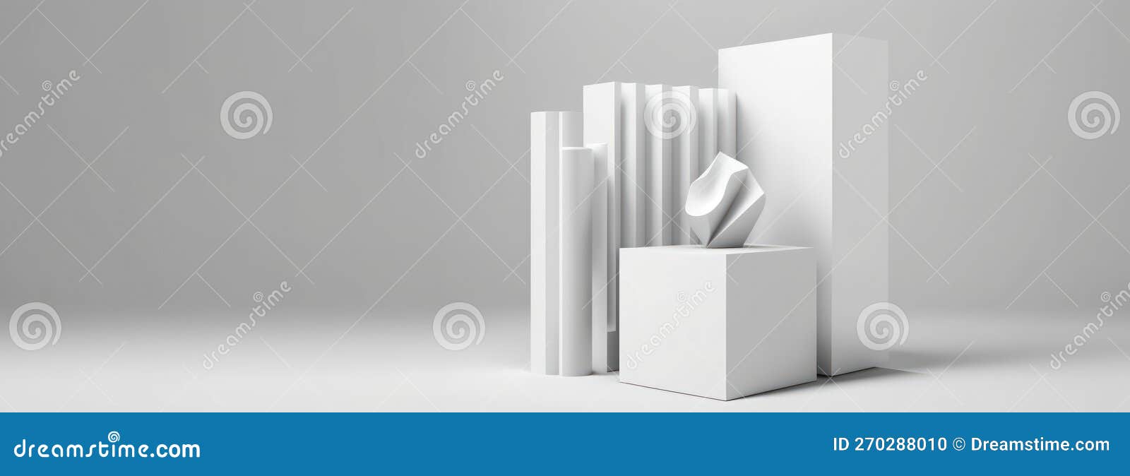 3d Rendering of an Abstract Product Display Podium Stock Illustration ...