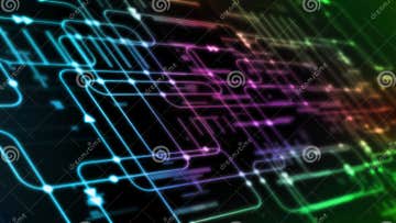 3D Rendering of Abstract Programming Software Flow Chart with Blur Digital Binary Background ...