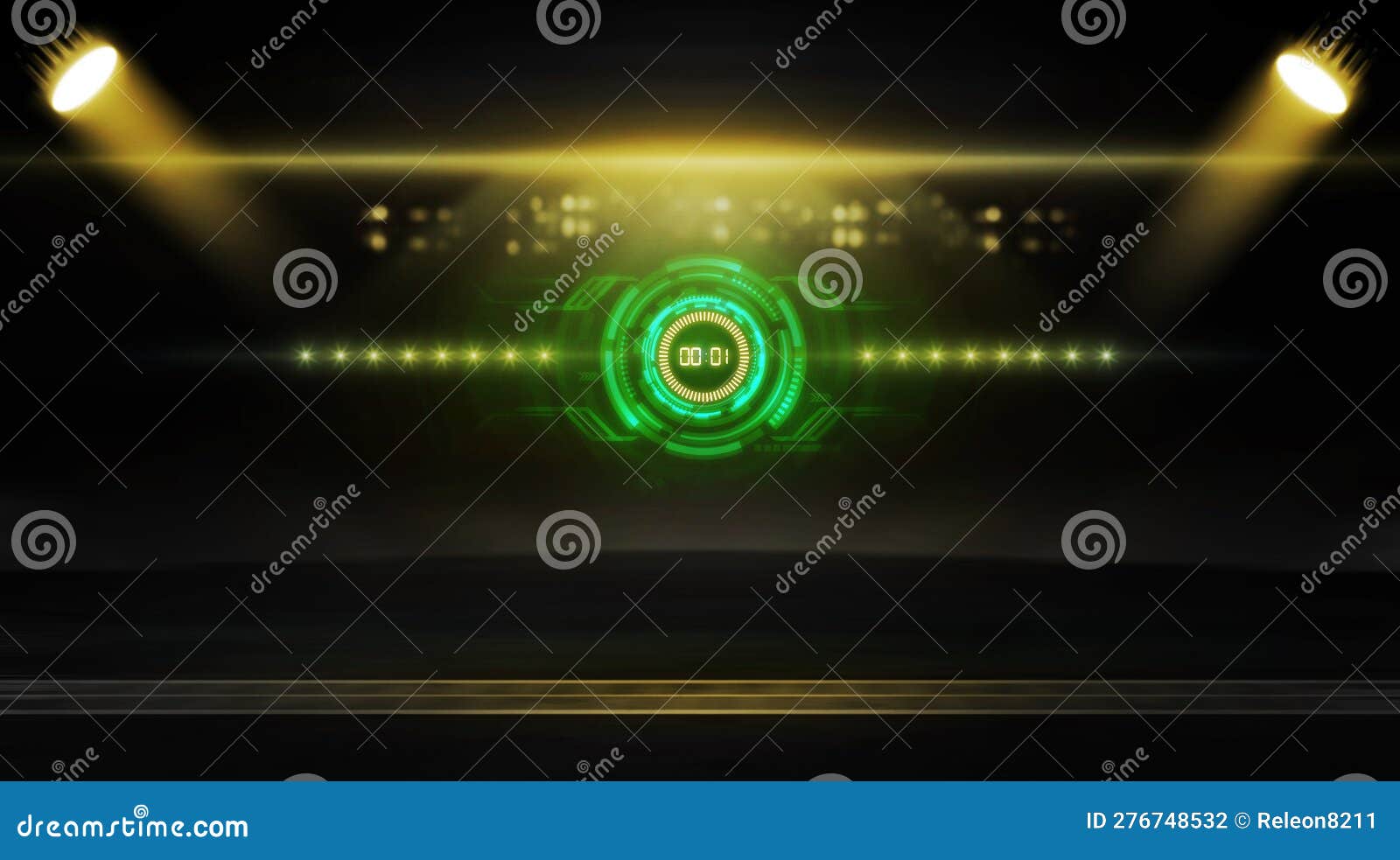 3D Rendering Abstract Race Track Finish Line Racing Stock Illustration ...