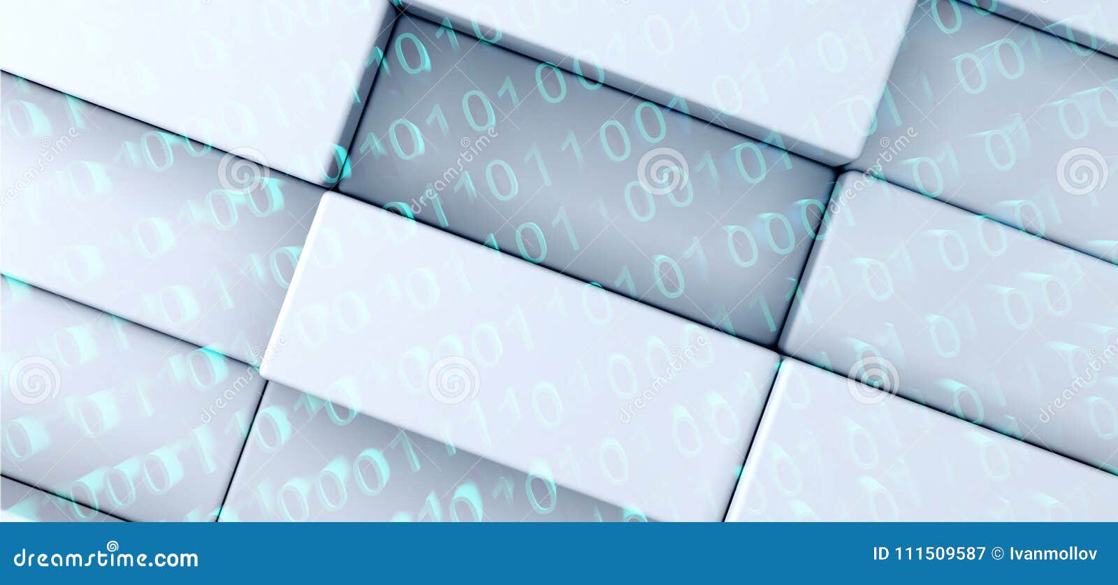 Rectangle Background with Binary Code Stock Illustration - Illustration of abstract, online ...