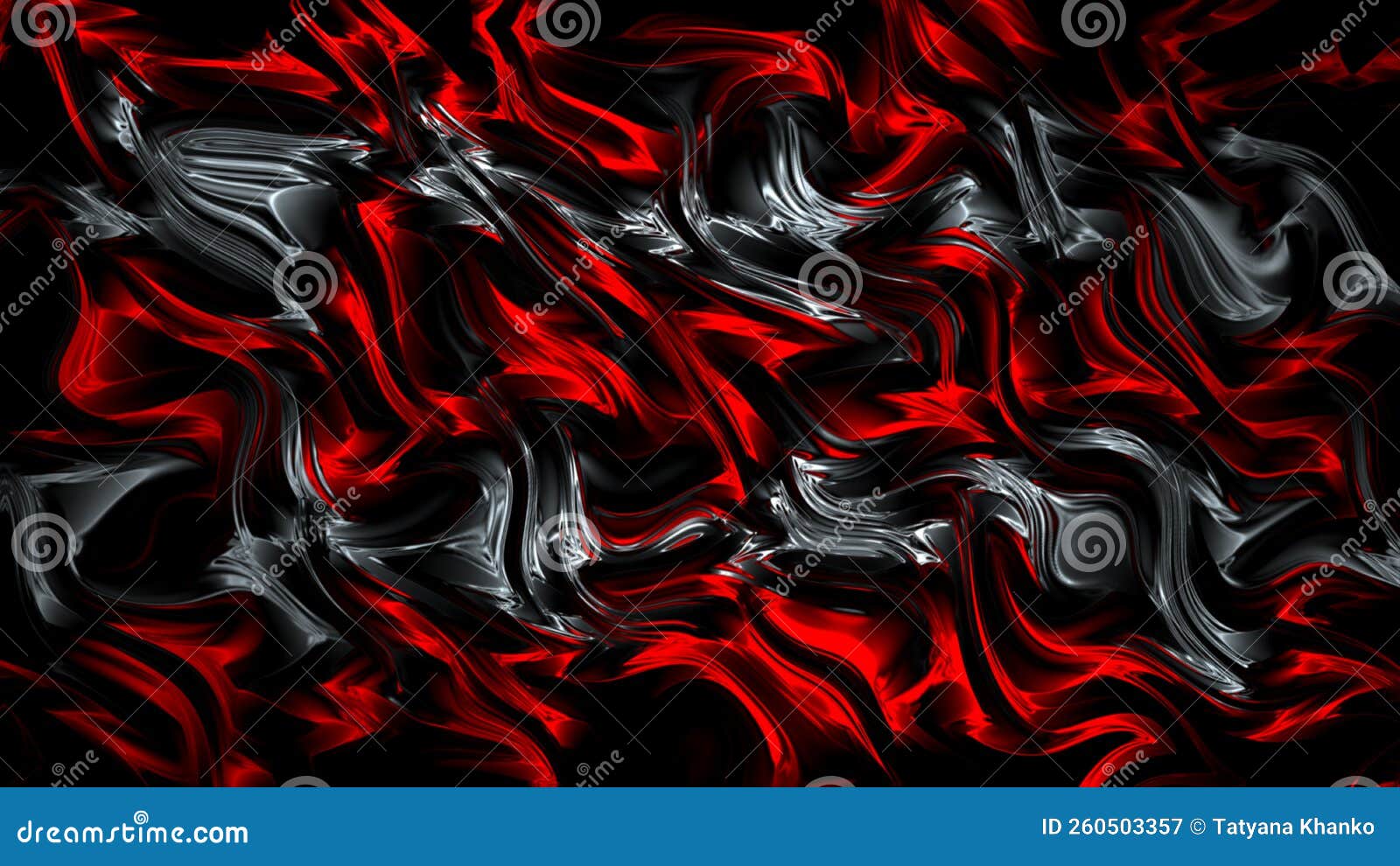 3d Rendering. Abstract Red and Black Light Pattern with the Gradient ...