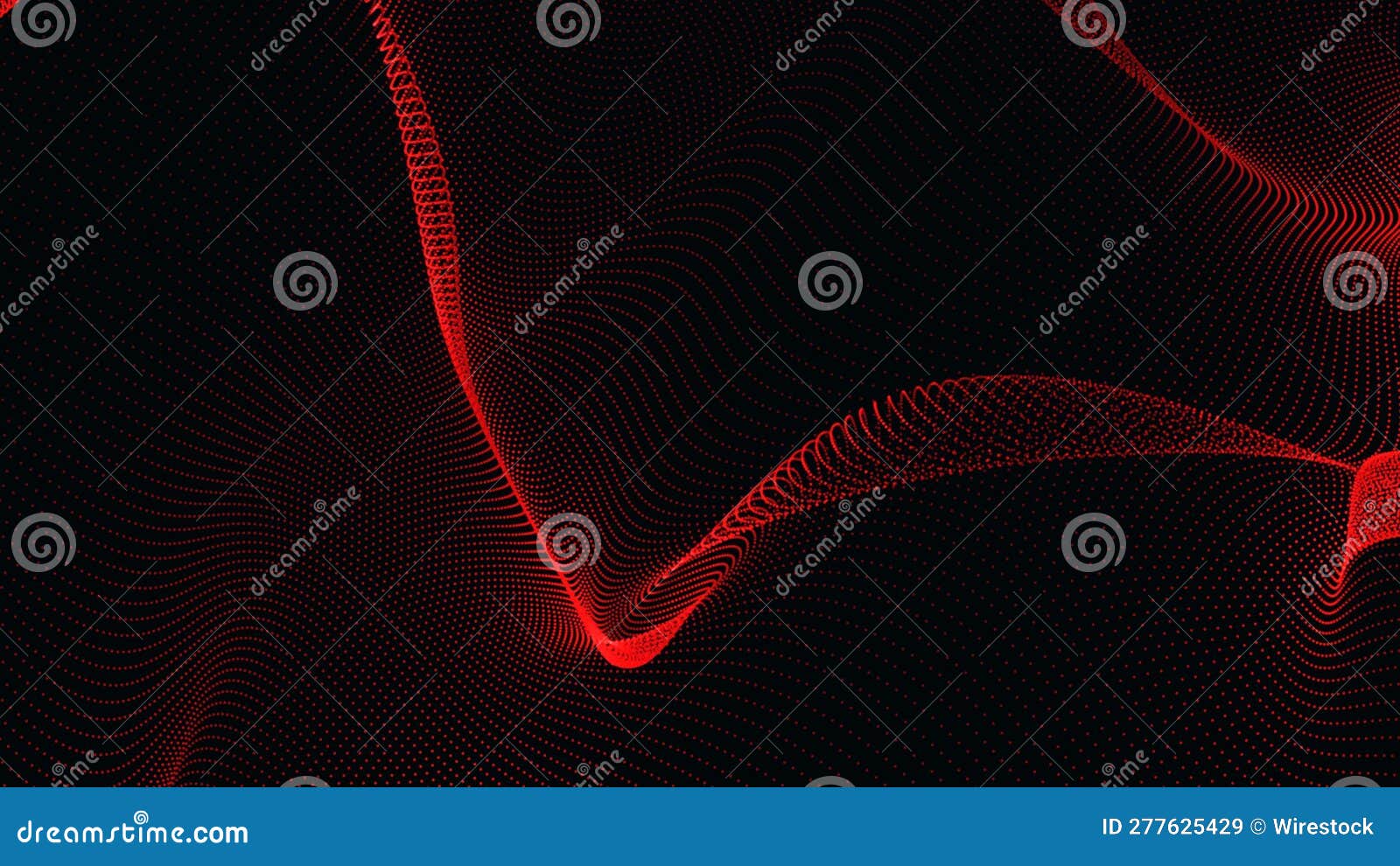 3D Rendering of an Abstract Red Trapcode Background Stock Illustration ...