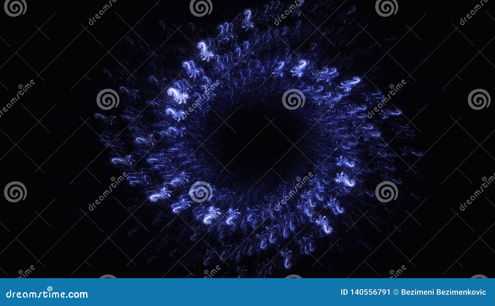 3D Rendering Abstract Round Light Background Stock Illustration ...