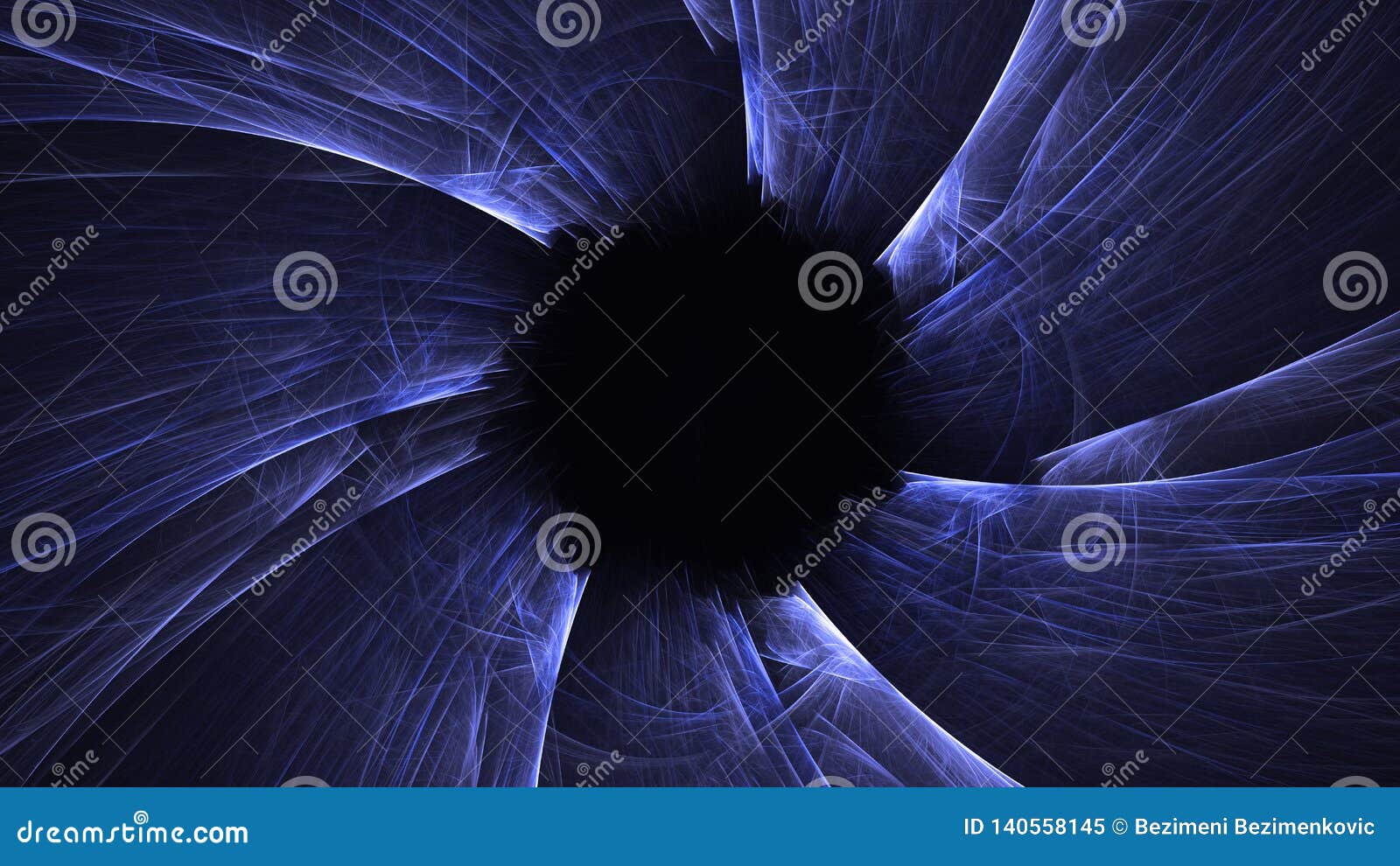 3D Rendering Abstract Round Light Background Stock Illustration ...