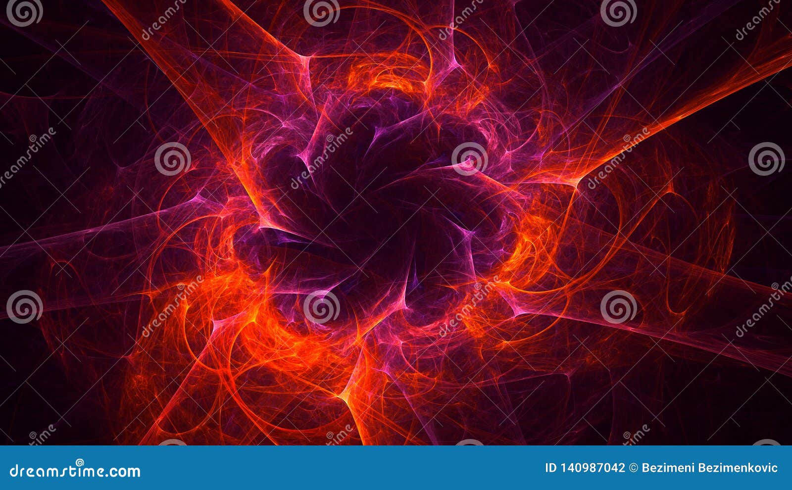 3D Rendering Abstract Round Light Background Stock Illustration ...
