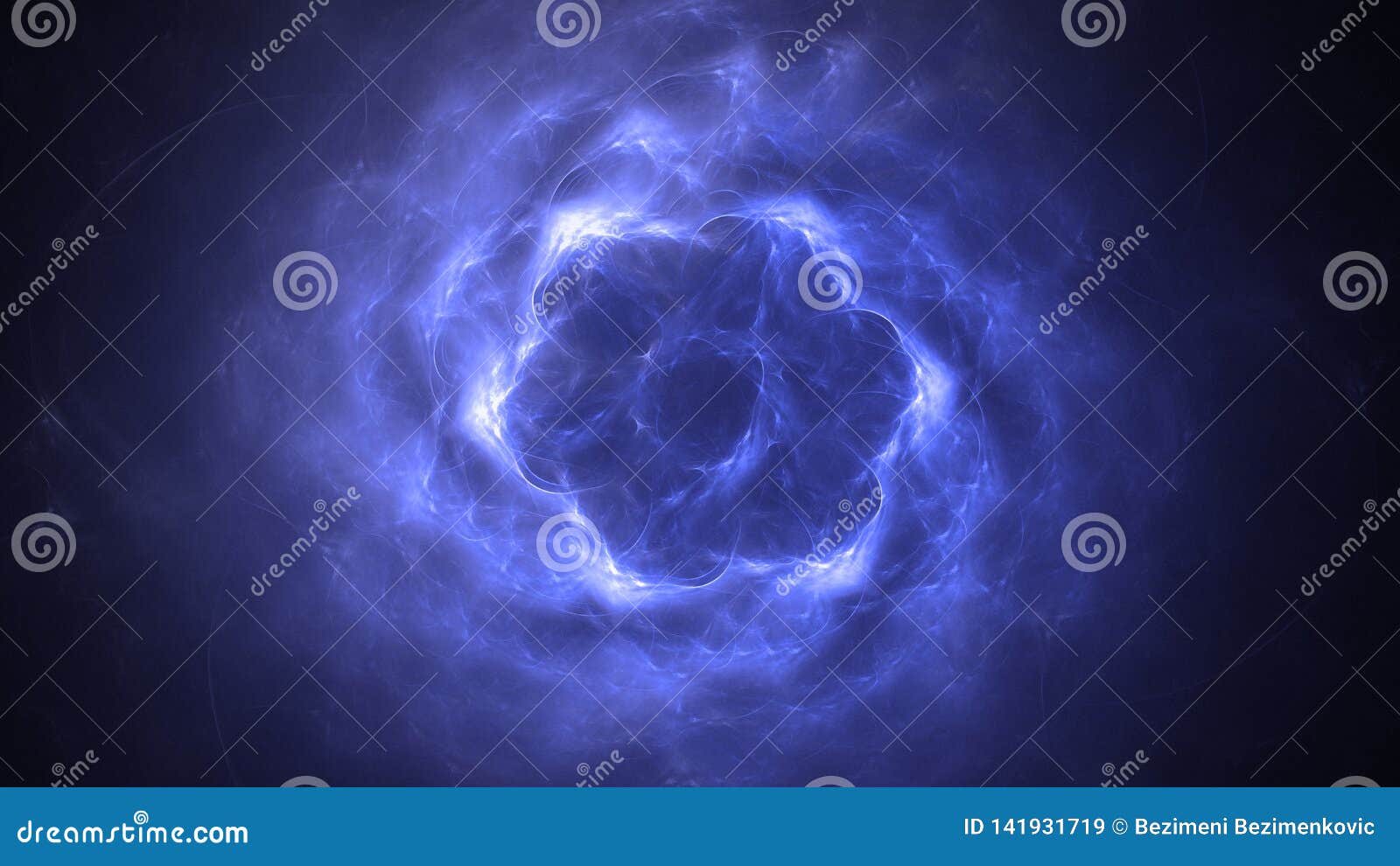 3D Rendering Abstract Round Light Background Stock Illustration ...