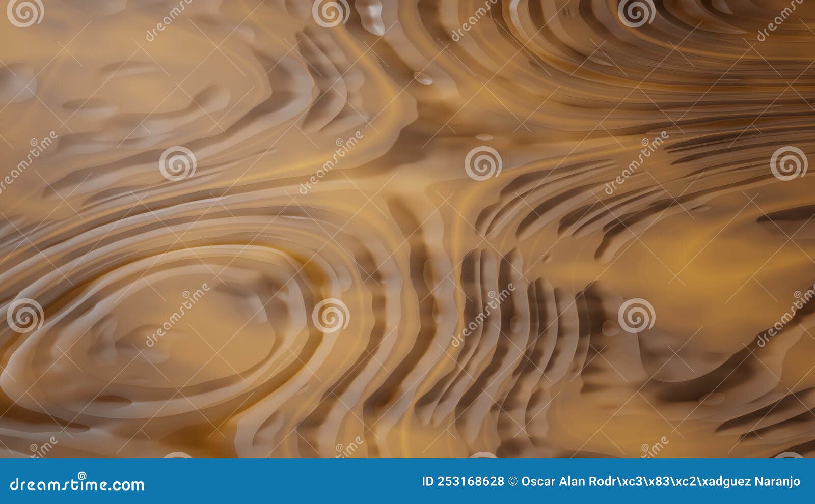 3D Rendering. Abstract Surface with Grooves with Irregular Shapes. Wood ...