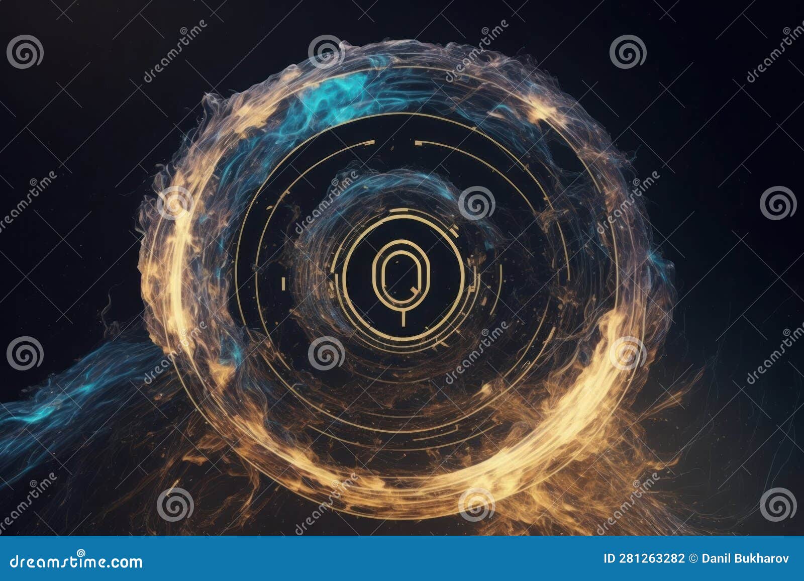 3d Rendering of Abstract Technology Concept. Circut Bord Background ...