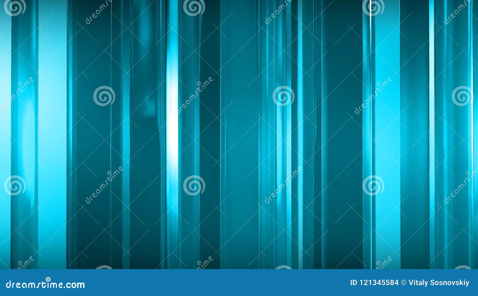 3D Rendering of Abstract Thin Glass Panels in Space. Panels Shine and ...
