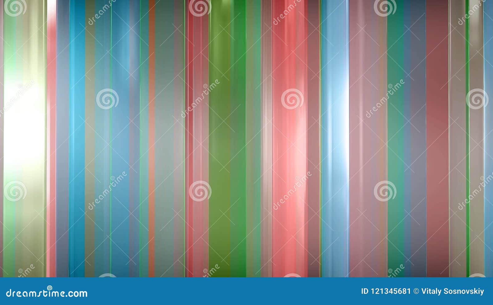 3D Rendering of Abstract Thin Glass Panels in Space. Panels Shine and ...