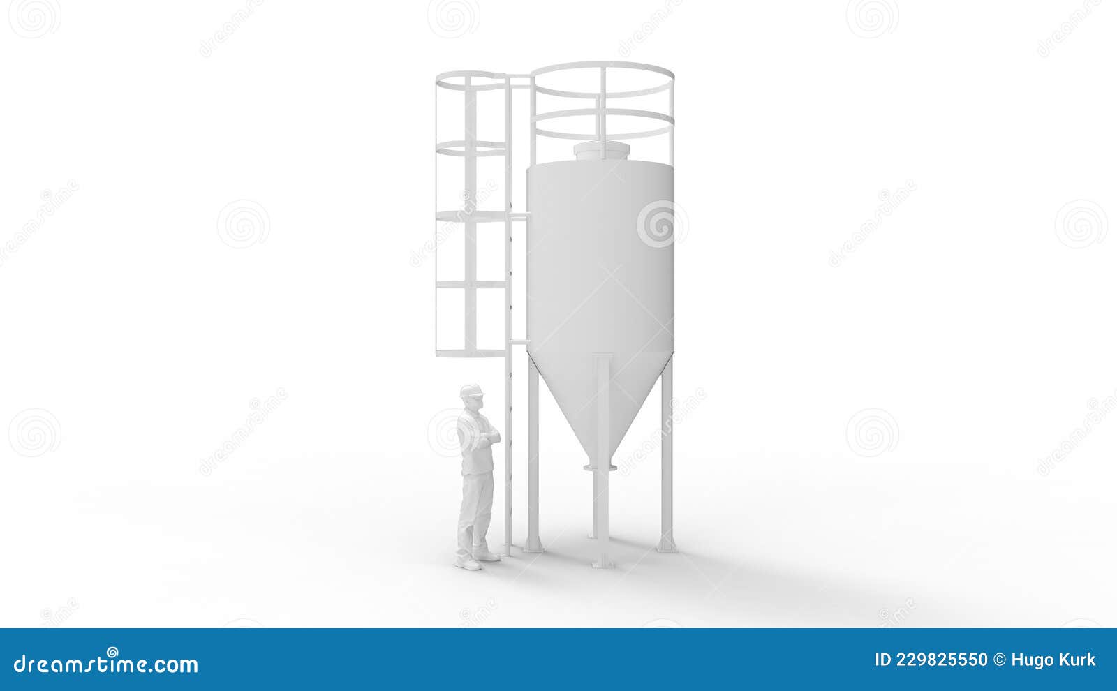 Empty Silo An Abstract Image Of An Empty Grain Silo, Highlighting The ...